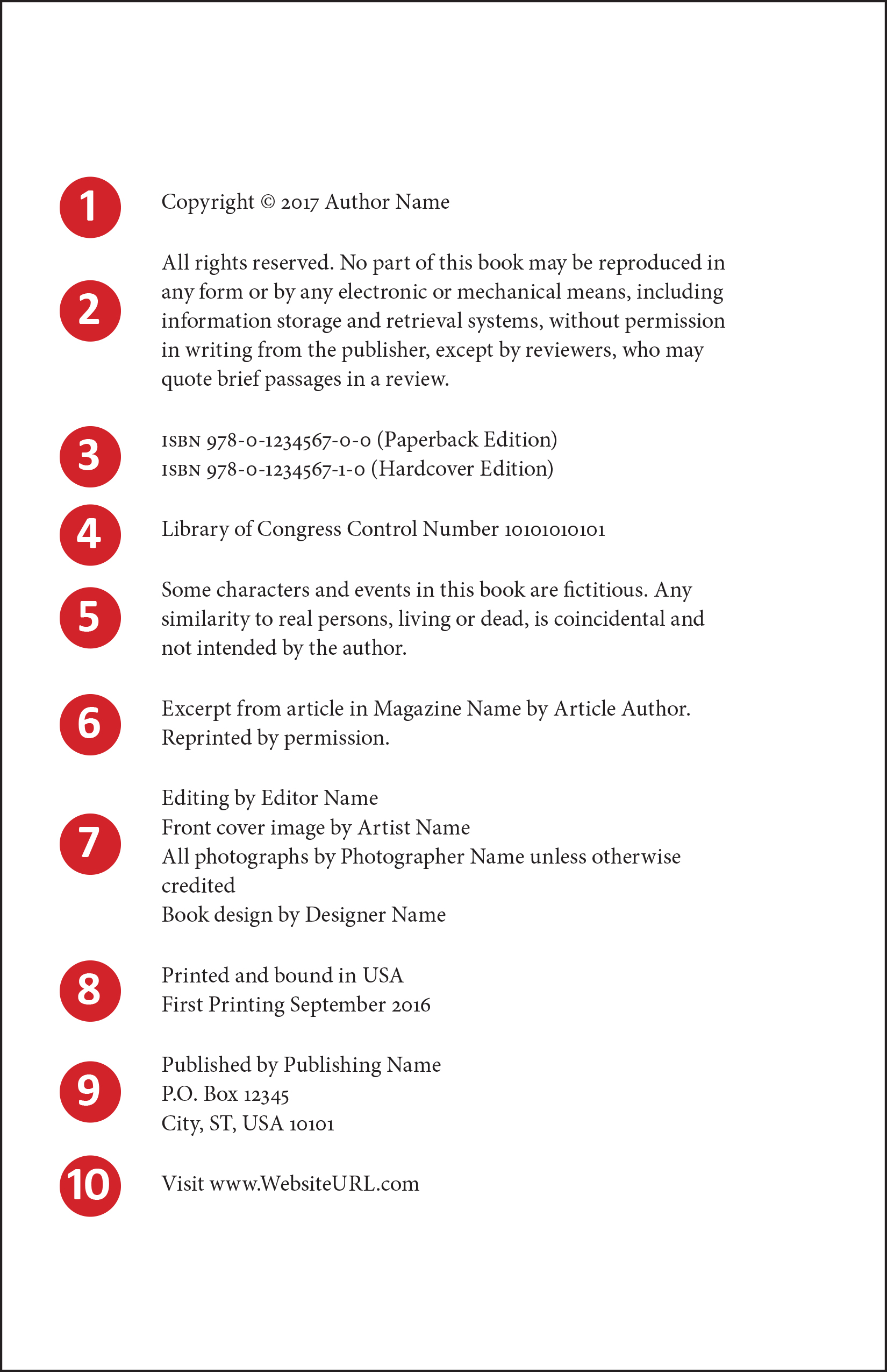 Copyright main Book Design Made Simple