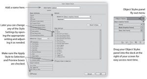 How to create and use InDesign object styles to format objects